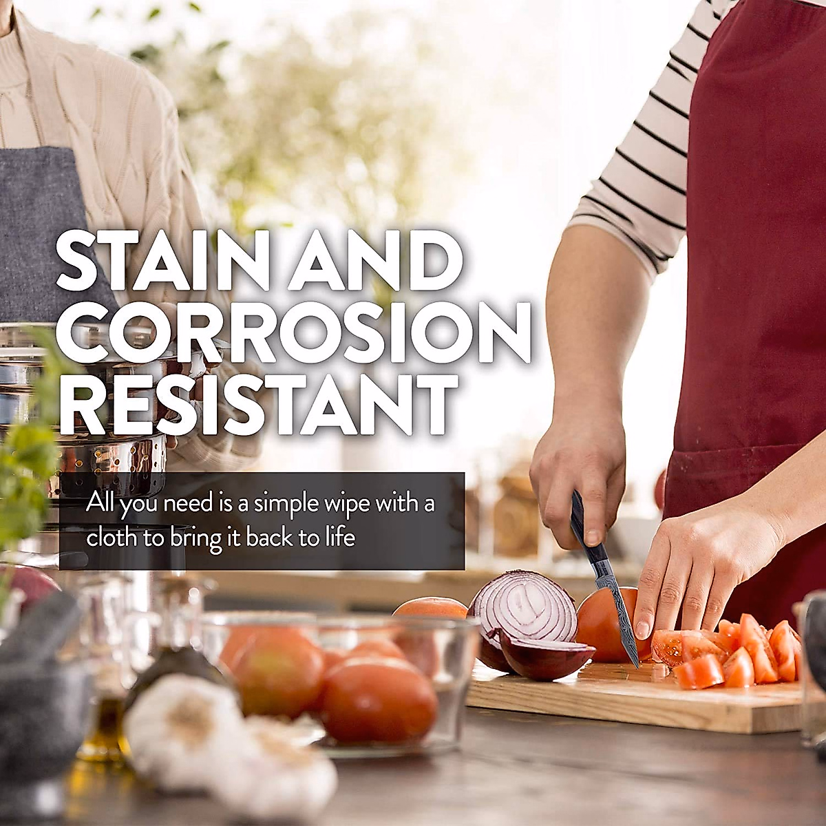 KOI ARTISAN 3.5 Inch Paring Knife, 1 Count, Versatile & Heavy-Duty Mini Chef's Knife for Peeling, Trimming, Slicing Garlic, Onions, Cutting Small Fruits & Vegetables