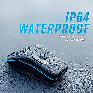 noxgear 39g Wearable Waterproof Bluetooth Speaker - Magnetic Clip-On Wireless Portable Bluetooth Speakers - Up to 12 Hours Battery Life - Clip Speaker with Microphone - Large Tactile Control Buttons