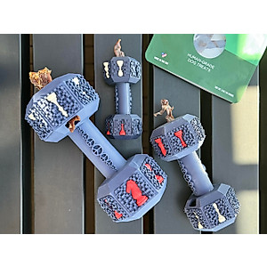 Moon Paws Dumbbells Dog Chew Toys for Aggressive Chewers for Mini Small Medium Large Breed