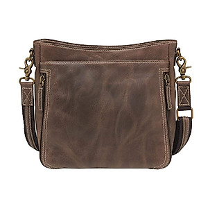 Concealed carry Distressed Buffalo Crossbody by Gun Tote'n Mamas