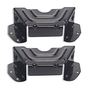 DECKMAN Lawn Mower Parts 783-06424A-0637 783-06424A Black Deck Belt Cover, Compatible with MTD Craftsman Troy-Bilt Lawn Mower Parts 783-06424A, Fits 42" 46" Deck Spindle Pulley Belt Guard Cover (2)