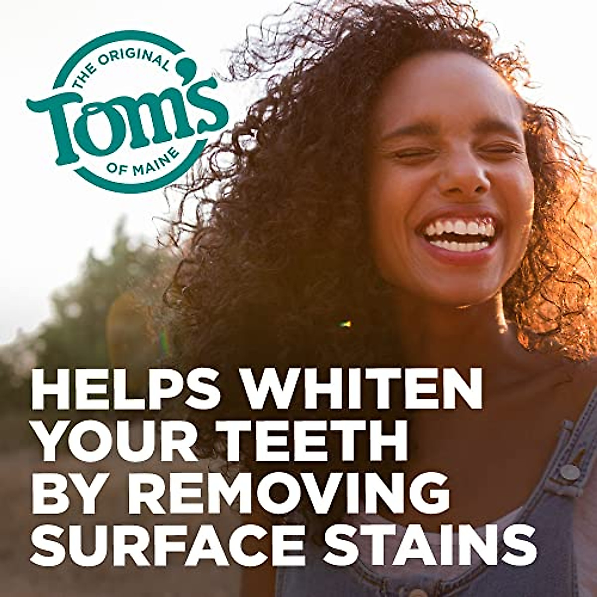 Tom's of Maine Natural Fluoride-Free SLS-Free Botanically Bright Toothpaste, Peppermint, 4.7 oz. (Packaging May Vary)