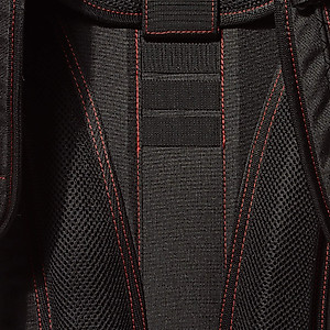 Grey Ghost Gear Daypack Backpacks, Black/Black Diamond with Red Stitiching (GTG5874-2-2D)