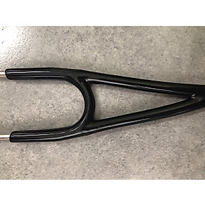 Stethoscope Cardiology Stainless Steel ' A' Shape Tube Stethoscope/Suitable for Cardiac Auscultation, Black Tube, Soft Ear-tip. one Diaphragm and Two Black earplugs