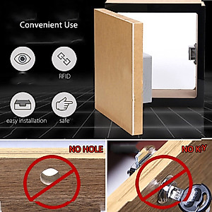 QIUNI Battery IC Card Sensor Cabinet Drawer Intelligent SmartLock DIY Invisible Hidde Digital Lock Without Perforate Hole