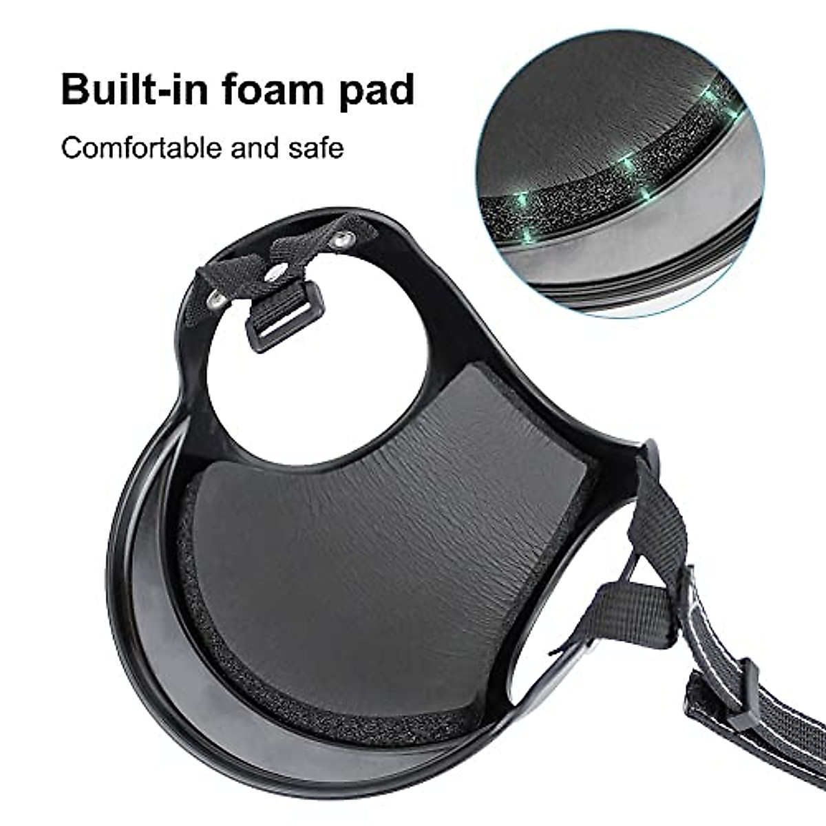 Dog Helmet, Adjustable Pet Hat Drop Resistant Outdoor Bike Pet Cap with Double Ear Holes for Small Medium Large Dogs(S/M/L)