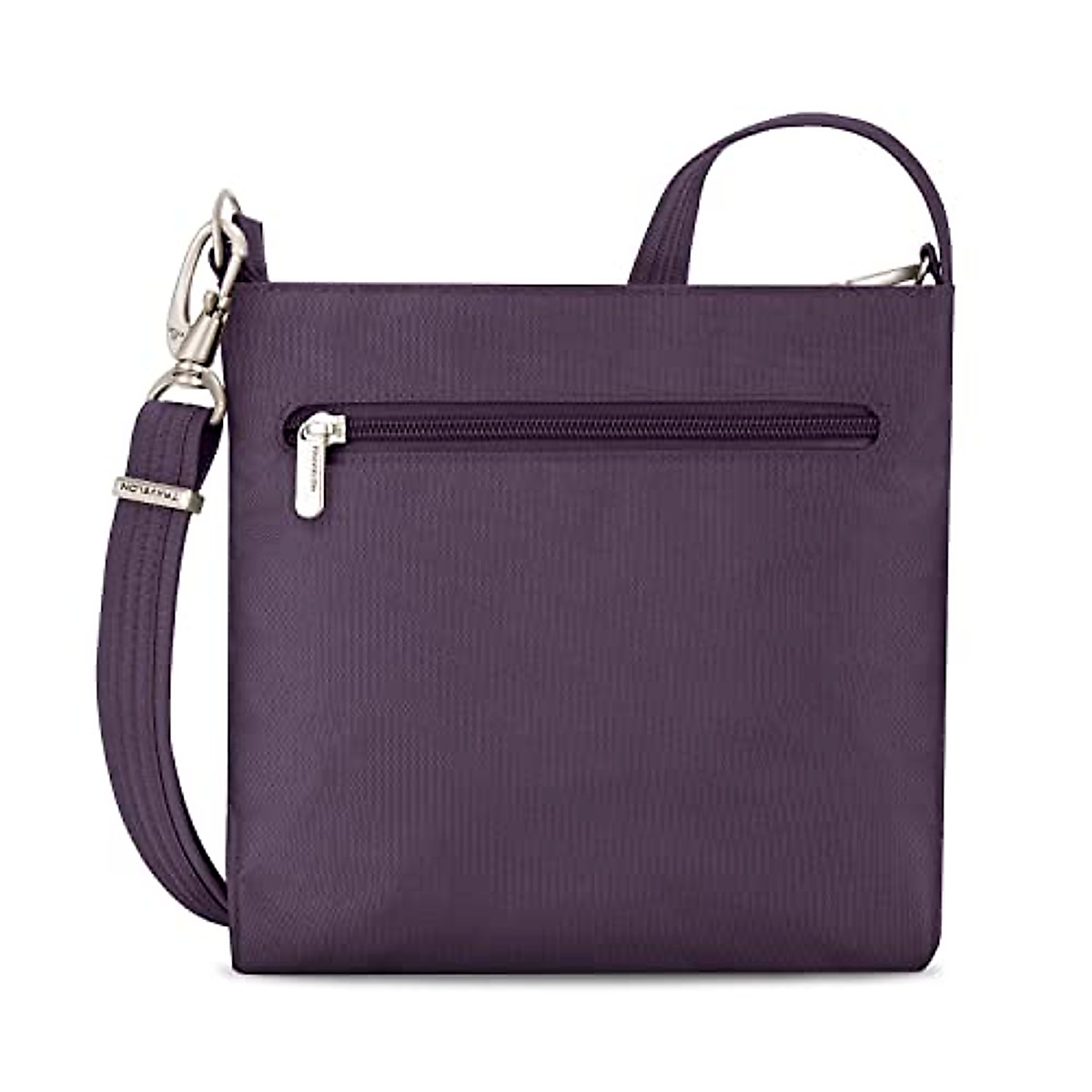 Travelon Women's Anti-Theft Classic Mini Shoulder Bag Sling Tote, Purple, One Size