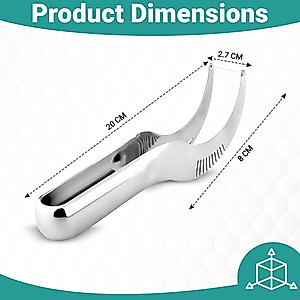 Watermelon Slicer Cutter. Stainless Steel, Sharp Blade, Ergonomic Design, Comfortable Grip, Compact Size, Save time, No Messy Cutting, Reduce Food Waste. Cantaloupe, Honeydew, even Pineapple.