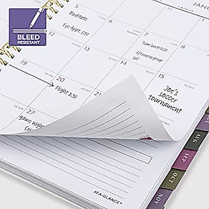 2022 Desk Calendar, AT-A-GLANCE Desk Pad Calendar, 17-3/4" x 11", Compact, Watercolors (SK91-705)