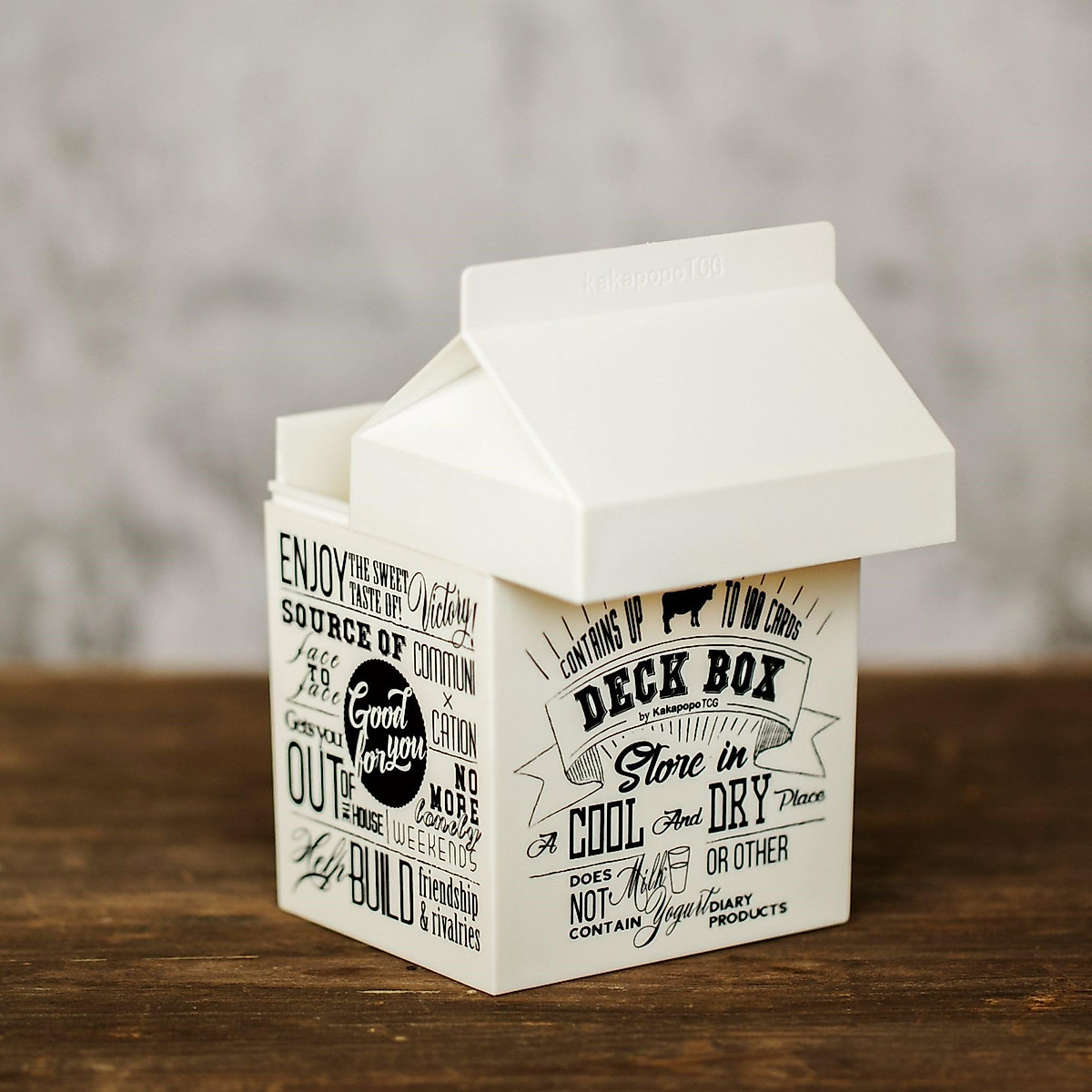 KakapopoTCG Deck-fast (White): Deck Box, Dice Box, MTG Magic FaB YGO DND Spell Cards EDH Commander FaB PTCG TCG