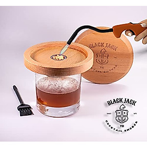 Cocktail Smoker - The Original Smoke Infuser for Drinks - Includes 4 Flavors Of Wood Chips for Whiskey, whiskey gifts for men, Bourbon Smoker Kit, Old Fashioned Smoker Kit, Organic Wood Chips for Whiskey, Bourbon, wine and BBQ,Flavor Drink Smoker Include