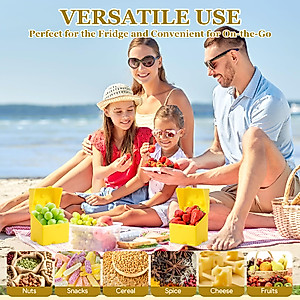 HooYiYuuX 2Pcs Sliced Cheese Slice Holder Container for Refrigerator, Cow Cheese Storage Container for Fridge with Flip Lid, Butter Block Cheese Keeper Saver Box,Kitchen Gadget for Saving Cheese