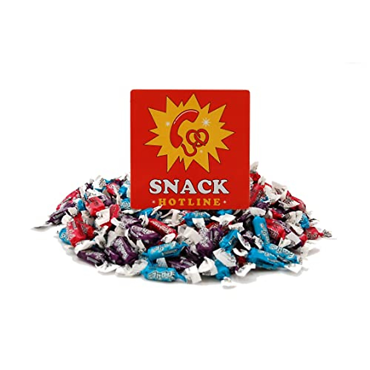 Tootsie Roll Frooties 3 Flavor Mix-Grape-Strawberry-Blue Raspberry-1.75 LB Assortment of Chewy Taffy-Individually Wrapped - Bulk Variety Pack Enclosed in a Secured Heat Sealed Bag by Snack Hotline