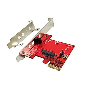 Ableconn PEXM2150E PCI Express x1 Adapter Card with M.2 Key E Socket - Support M2 E Key or A-E Key WiFi or Bluetooth Module