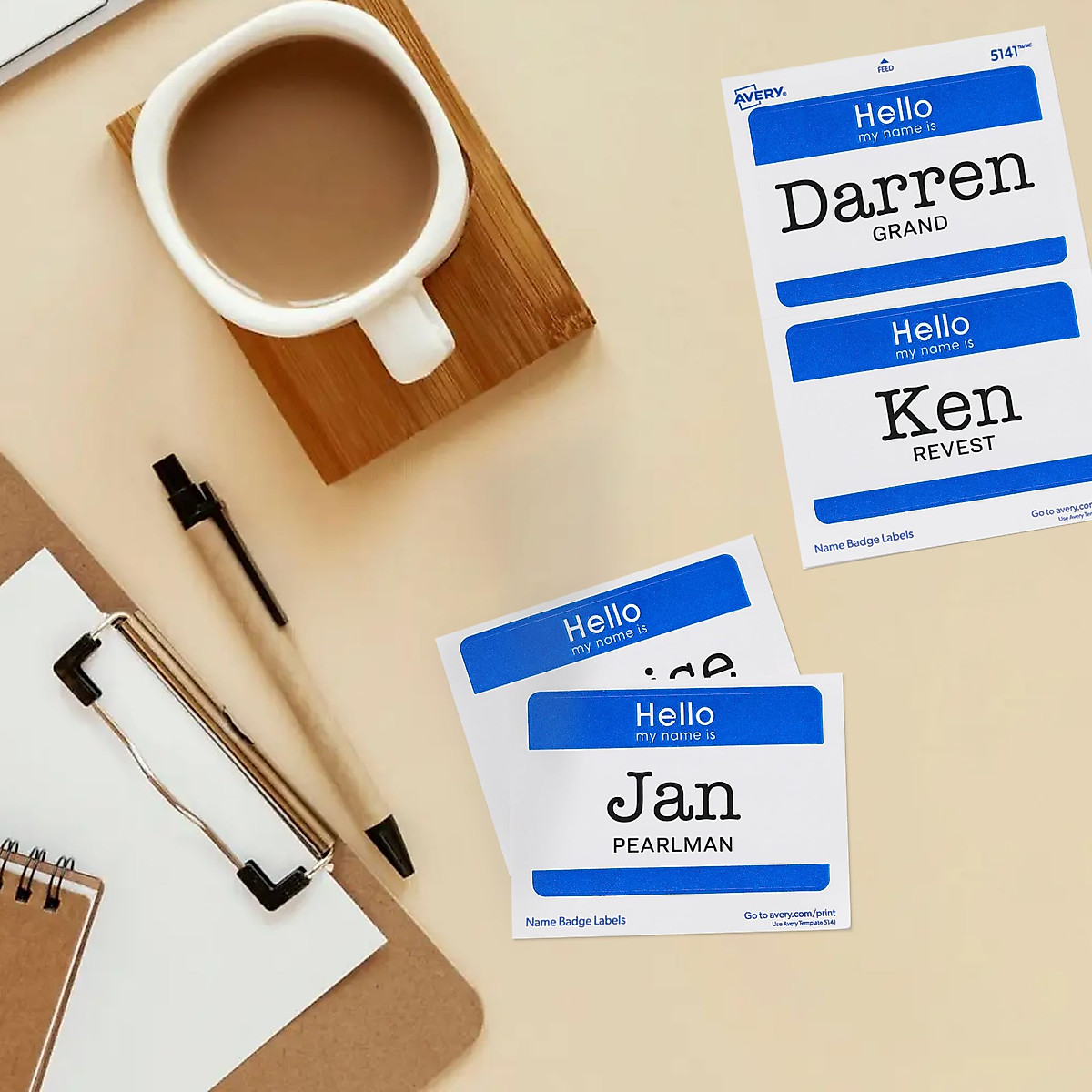 Avery Hello My Name Is Name Tags - 100 Removable Badges for Events