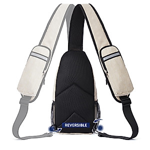 BOSTANTEN Sling Bag, Crossbody Backpack RFID Shoulder Chest Bag for Men Women Travel Hiking Casual Daypack, Khaki