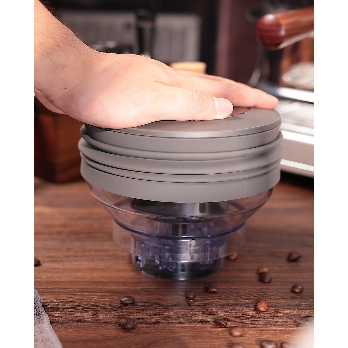 Silicone Bellow Compatible for Breville Barista Express, Single Dose Hopper for Breville Espresso Machine With Grinder - Extended Version