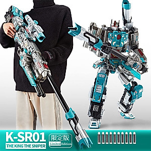 NBK Deformation Toy King of Sniper Oversized Action Figure Robot Model Deformed Original Gift for Kids Adults