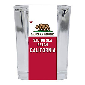 Salton Sea Beach California Souvenir 2 Ounce Square Shot Glass