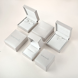 STARCHENIE Engagement Sets for Women Sterling Silver Cubic Zirconia Sterling Silver Wedding Sets for Women Size10