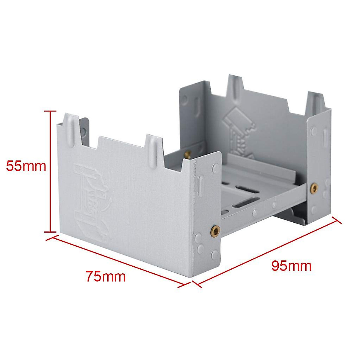 Camping Stove, Folding Pocket Stove Lightweight Alcohol Stoves Portable Stove Folding Burning Stove Solid Fuel Tablet Pocket Stove Survival Stove for Picnic BBQ Camp Hiking