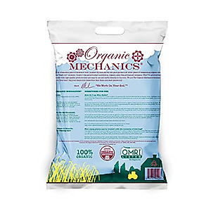 Organic Mechanics Pure Rice Hulls - Perlite Substitute Soil Amendment for Gardens, 8 Quart Bag
