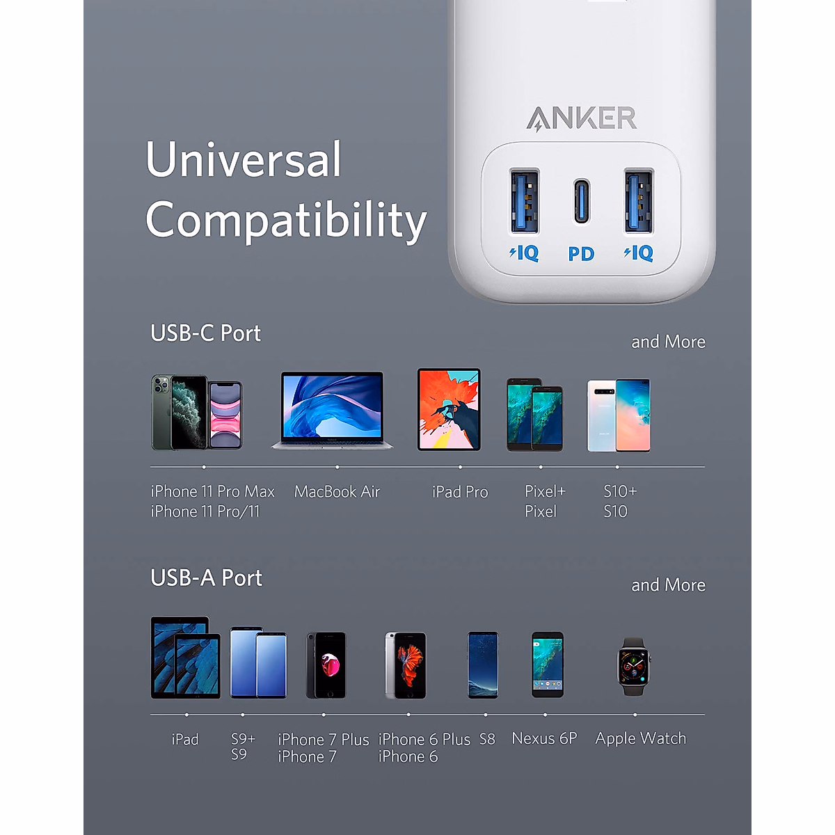 Anker USB C Power Strip with Power Delivery, 3 Outlets and 30W 3 USB (1 USB C, 2 USB A), PowerPort Strip PD 3 with 6ft Long Extension Cord, Flat Plug, for Home, Office, and Dorm Room