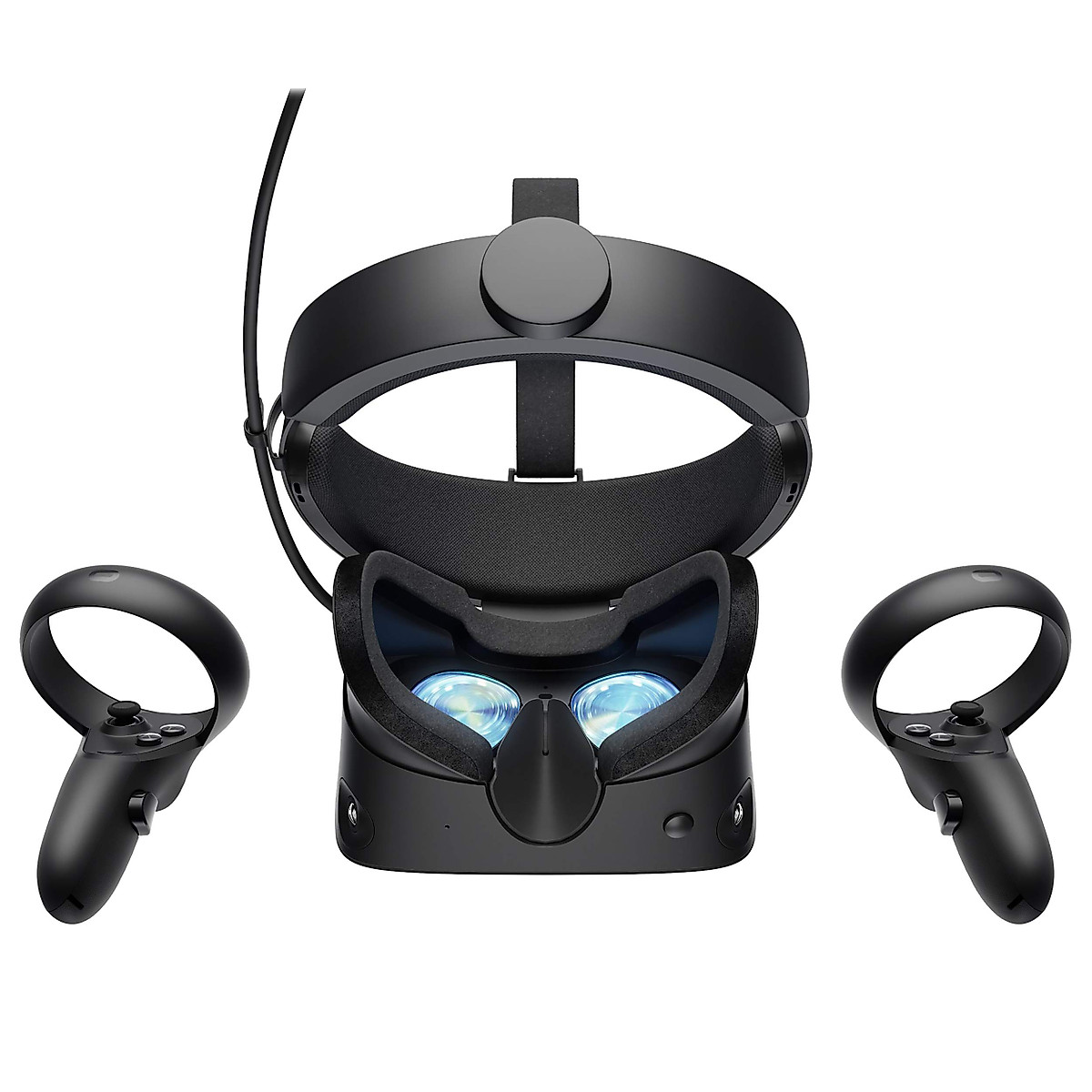 Oculus - Rift S PC-Powered VR Gaming Headset - Black - Touch Controller, 3D Positional Audio, Built-in Room-Scale Insight Tracking, Fit Wheel Adjustable Halo Headband - BROAGE 3FT USB Extension Cable