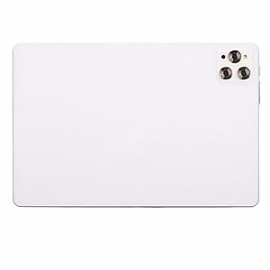Honio Gaming Tablet, 5GWIFI 100-240V 4G Calling Tablet 6GB 256GB Octa Core Processor IPS Screen Night Reading Mode for Android 11 for Study (White)