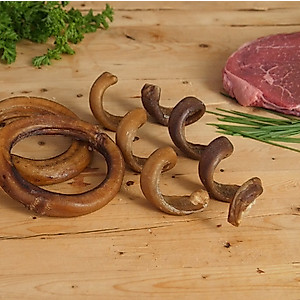 Pawstruck All-Natural 6" Bully Stick Springs for Dogs - Fun Challenging Rawhide Free 100% Beef Single Ingredient Chew Treat Bones - Fully Digestible Low Odor - 10 Pack - Packaging May Vary