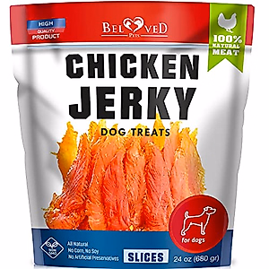 Chicken Jerky Dog Treats 1.5 Lb - Human Grade Pet Snacks & Grain Free Organic Meat - All Natural High Protein Dried Strips - Best Chews for Training Small & Large Dogs - Bulk Soft Pack Made for USA