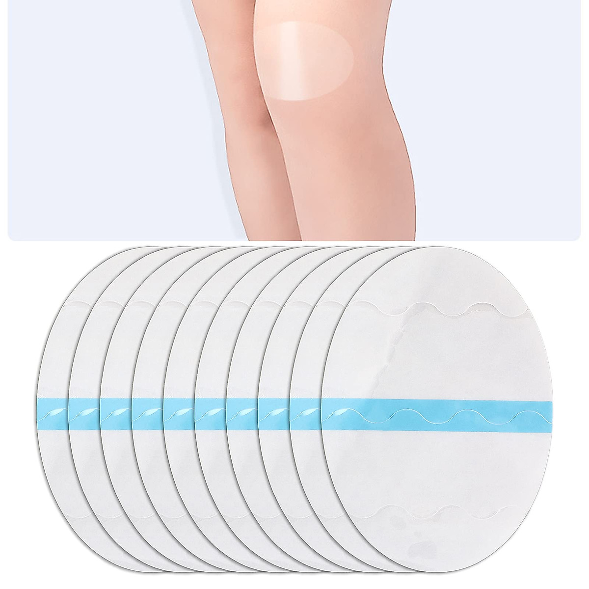 Womens Anti Chafing Pads, 10pcs Thigh Inner Anti Chafing Sticker Thigh Anti Friction Pads Anti Chafing Thigh Bands for Men Women Outdoor Unisex Disposable Knee Calf Anti Chafe Pads Patches