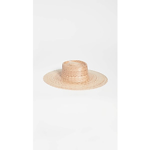 Lack of Color Women's Palma Wide Boater Hat, Natural, Tan, S-M