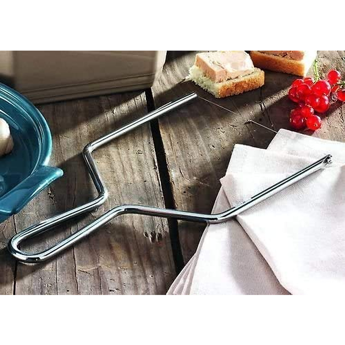 Le Thiers Premium Sturdy 10 cm / 3.94-in Stainless Steel Cheese Slicer / Lyre For Hard & Soft Cheeses by Roger Orfevre