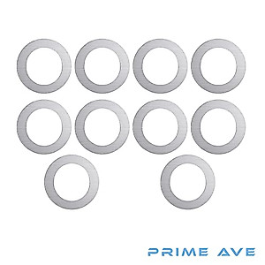 Prime Ave 14mm Aluminum Oil Drain Plug Washer Gaskets Compatible With Honda & Acura Part# 94109-140-00 (Pack of 10)