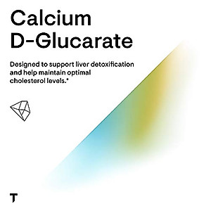 Thorne Calcium D-Glucarate - Dietary Calcium Supplement to Support Liver Health & Healthy Cholesterol Levels in a Normal Range - 90 Capsules