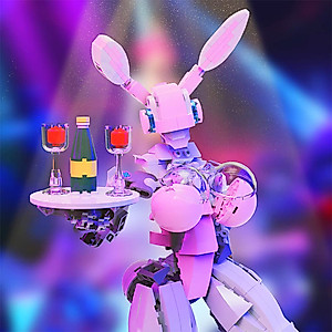 IVVTNHZ Bunny Girl Building Block Set, Bunny Girl Figure Creative Toy Hand Made Collection, suitable for friends Boys Girls (468 Pieces)