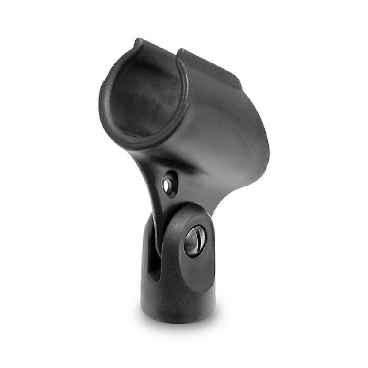 Pyle Universal Microphone Stand - M-6 Mic Mount Holder and Height Adjustable from 27.5” to 57.5” Inch High w/ Compact Round Base Plate - Quick Setting Lock-Tight Knob Lightweight and Reliable PMKS40