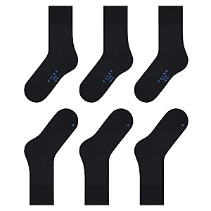 FALKE Run 3-Pack U SO, Black (Black 3000), 12.5-13.5