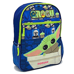 DIBSIES Personalized Star Wars Mandalorian Grogu Baby Yoda Backpack