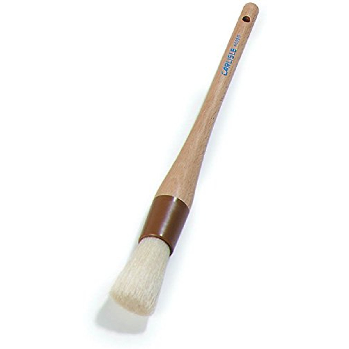SPARTA 4038000 Boarhair Round Brush, Ergonomic Shape With Studry Wood Handle, 1 Inch, Brown