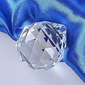 JANEMO Crystal,40mm Suncatcher Ball Prism Pendant,Use for Rooms, Balconies,Windows, Attics or Gardens
