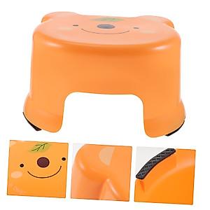 ibasenice 3pcs Cartoon Plastic Stool Potty Training Chart Poop Stool for Bathroom Stool Toddler Bathroom Step Stool Plastic Step Stools for Small Step Stool Bench Child Toilet