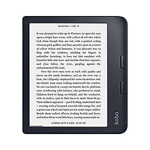 Kobo Libra 2 Black Bundle with Poppy Red SleepCover
