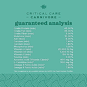 Oxbow Animal Health Critical Care, Carnivore, 70 Gram Bag