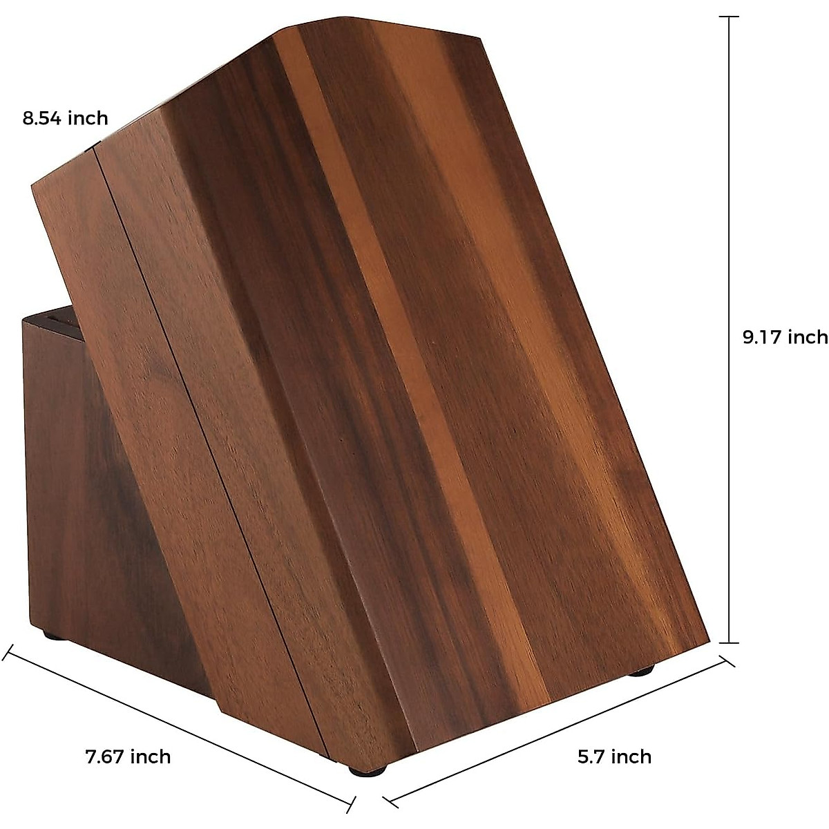 KEEMAKE 15-Piece Kitchen Knife Set with Block, Pro Kitchen Knife Set, Razor-Sharp Professional Chef Knife set Full Tang, German Stainless Steel 1.4116 Knife Block Set with Kitchen Shears