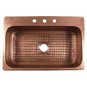 SinkSense Rohe 27.75" x 13.375" Kitchen Sink Bottom Grid, Antique Brown