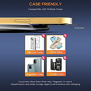 Wireless Charger Compatible with iPhone 15 14 13 12 11 Pro Max/Mini/Plus/XR/X/8, 15W Max Fast Wireless Charging Pad Mat for Samsung Galaxy S23/S22/S21/S20/S10, Galaxy Buds