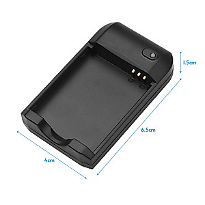 Andoer NP-6L Battery Charger with LED Indicator Light + 2pcs NP-6L Batteries 3.7V 700mAh with USB Charging Cable