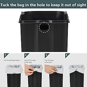 Nunsino Small Bathroom Trash Can with Lid Soft Close, 1.6 Gallon Stainless Steel Garbage Can with Pedal, Small Trash Bin for Bathroom, Kitchen, Home Office, Silver